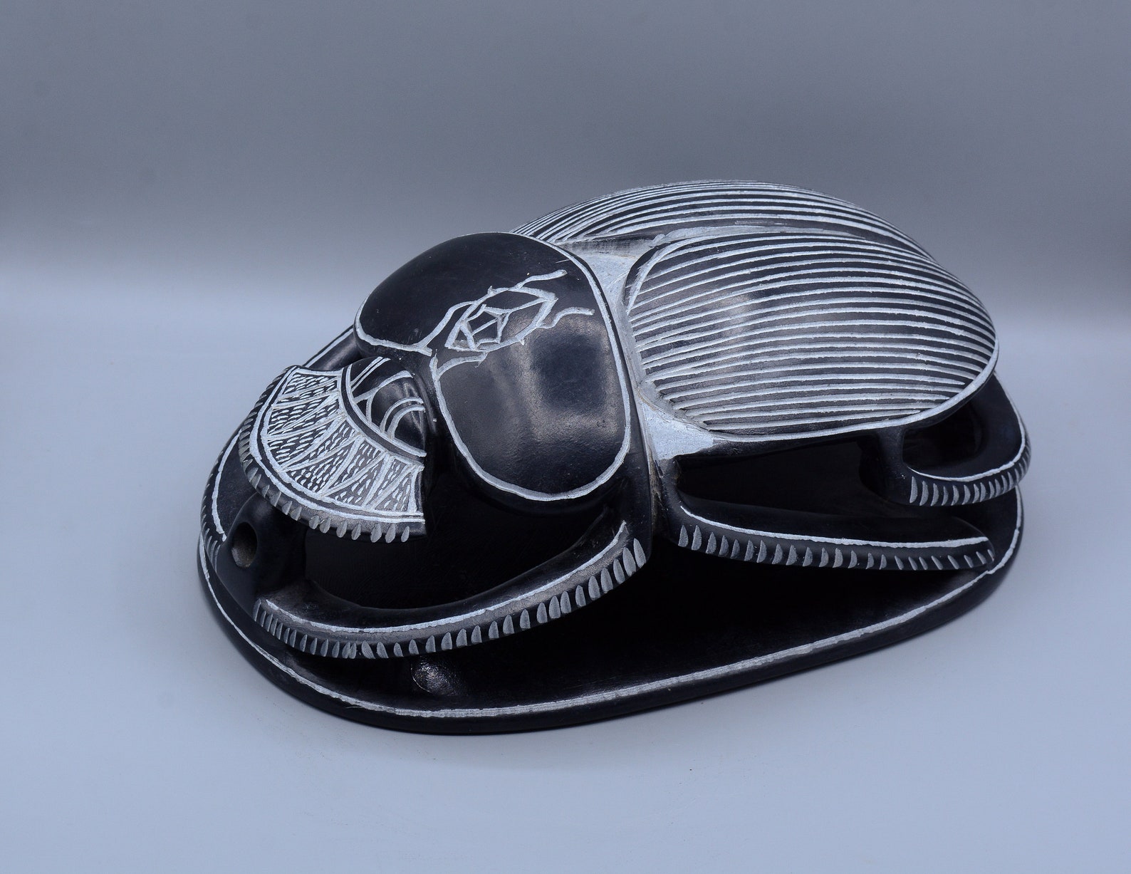 Unique Egyptian Art Big Scarab Amulet Beetle Very Heavy Large | Etsy