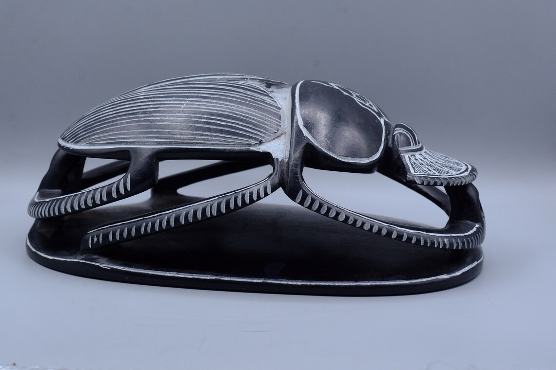 Unique Egyptian Art Big Scarab Amulet Beetle Very Heavy Large - Etsy