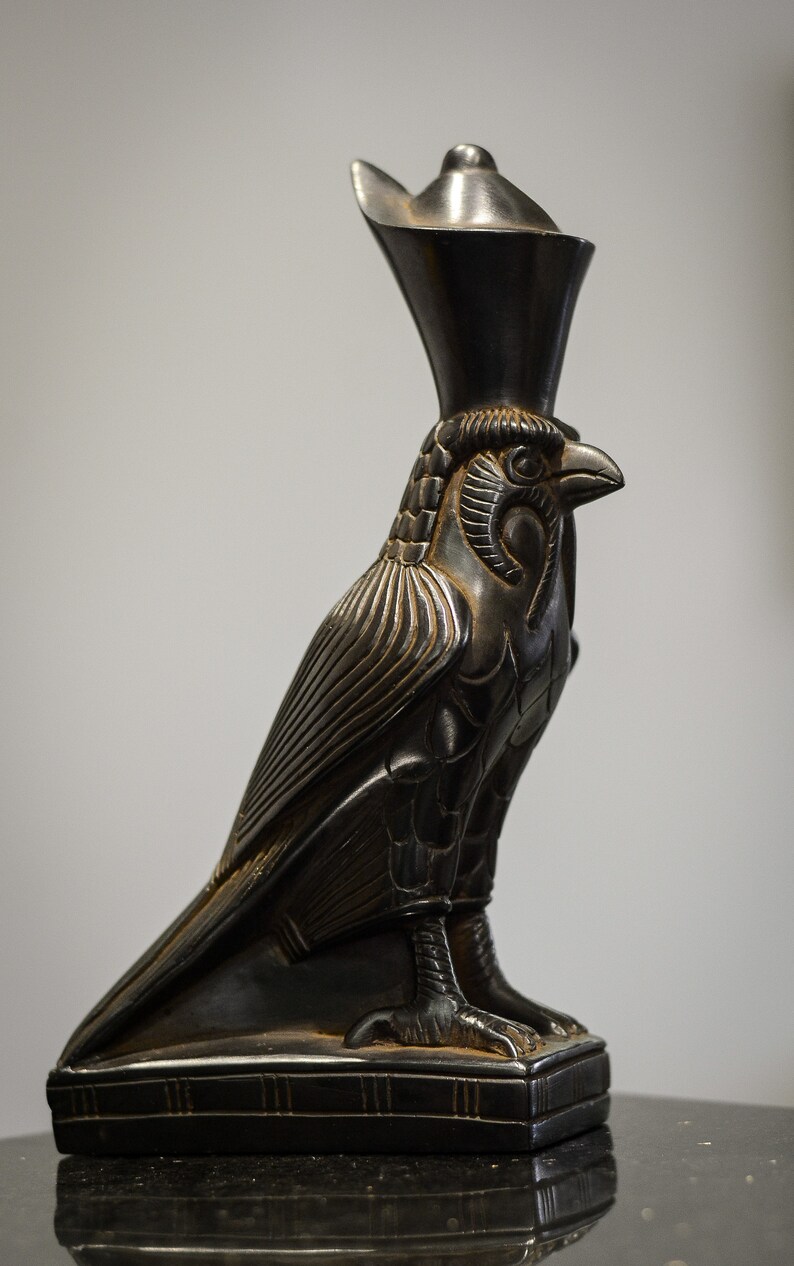 Unique Statue Horus as Falcon Bird Headed God of Sky Figurine - Etsy