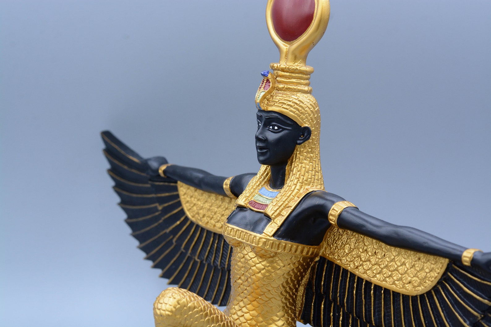 Egyptian Goddess Isis Open Wings Large Statue (2 Style) Made in Egypt ...