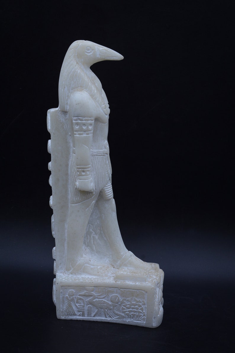 Egyptian Art Statue God of Knowledge Thoth Stone 4 Style Made | Etsy