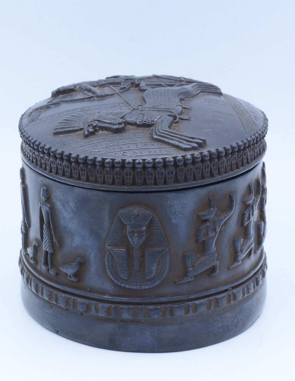 Egyptian Box Pharaonic inscriptions decorative art stone made | Etsy