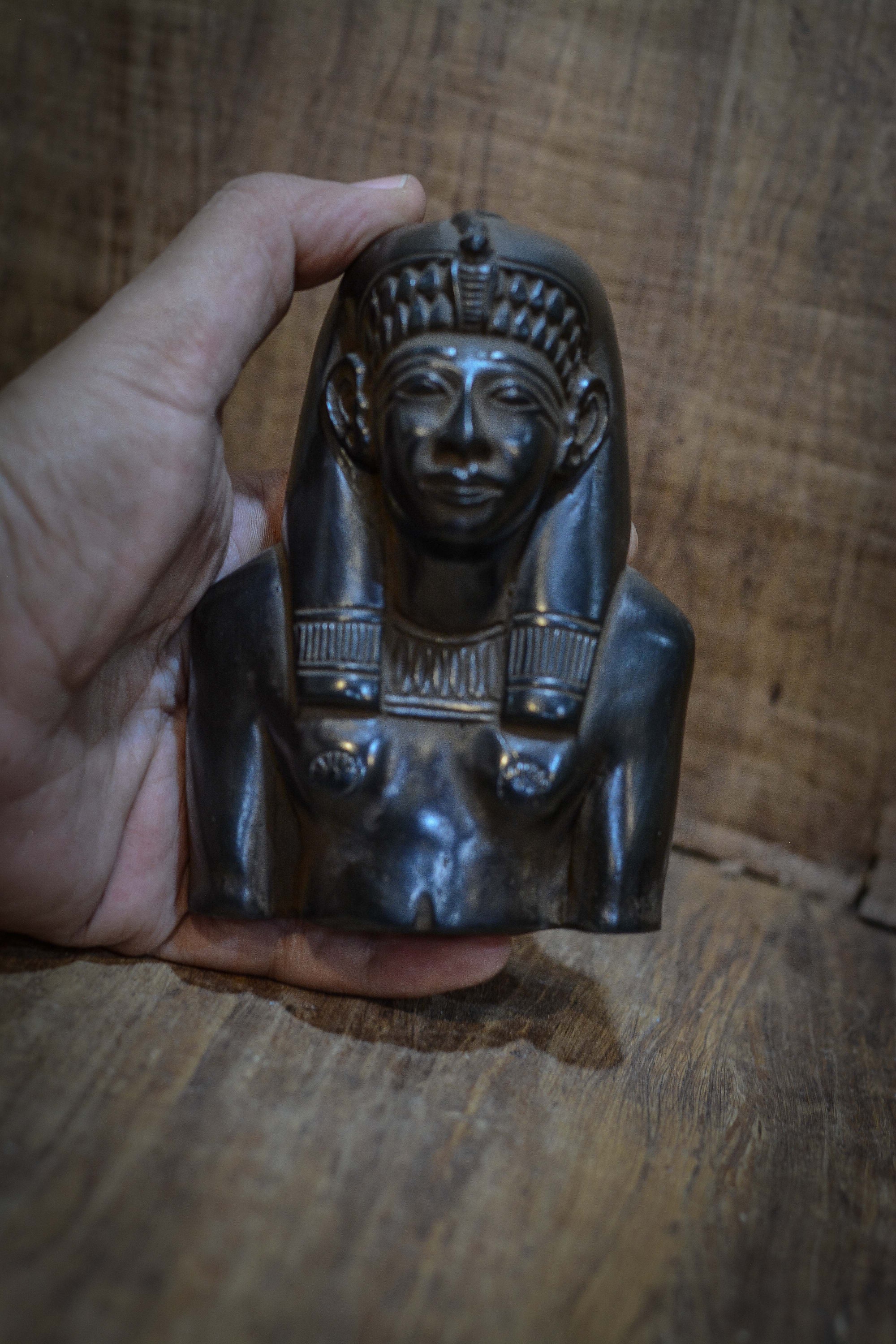 Egyptian Statue of Queen Tiye Bust Black Egyptian Art Made in - Etsy