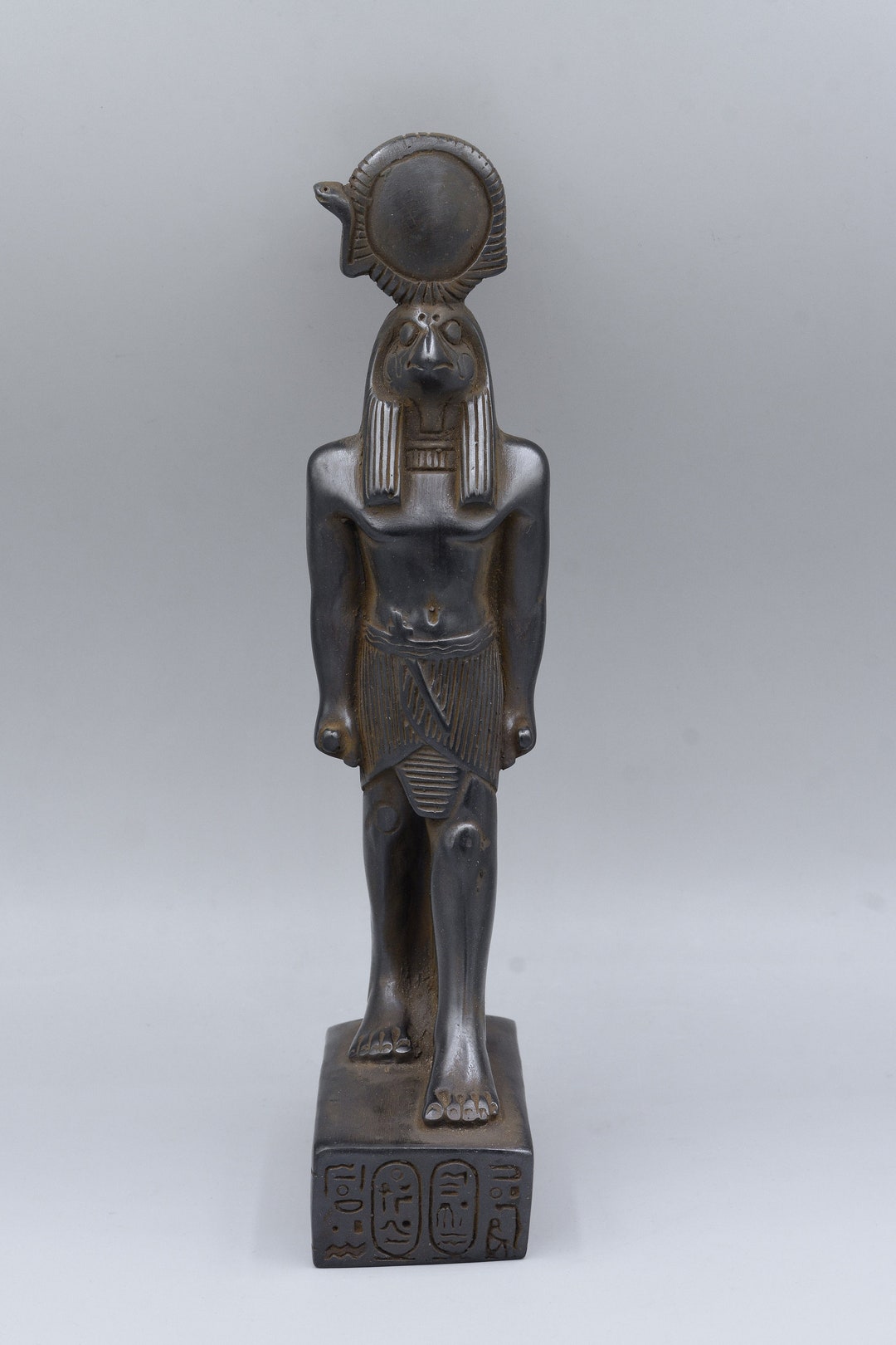 Statue of Ra Harakhte Sun God Crowned With a Solar Disk Black Made in ...