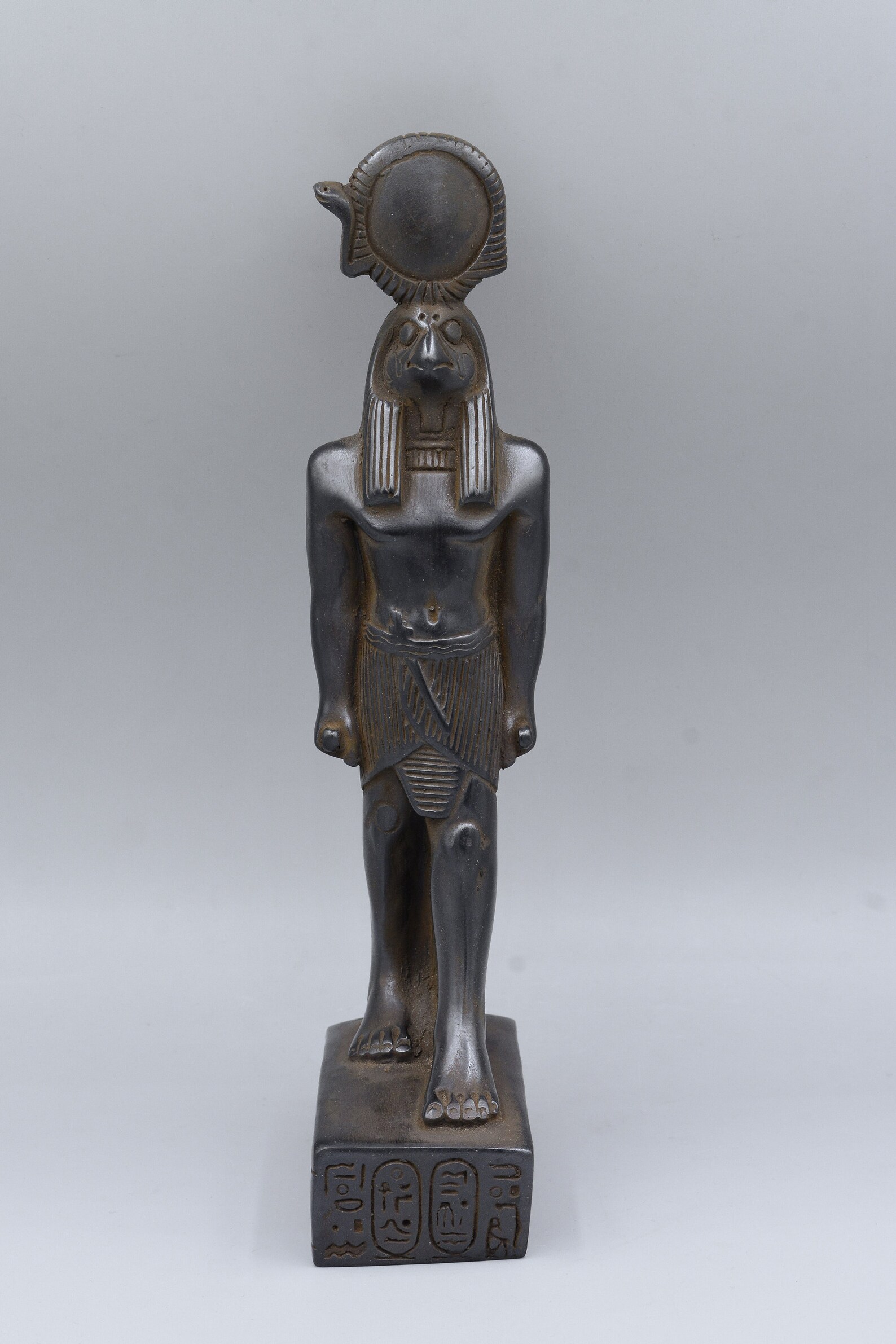 Statue of Ra Harakhte Sun God crowned with a solar disk made | Etsy