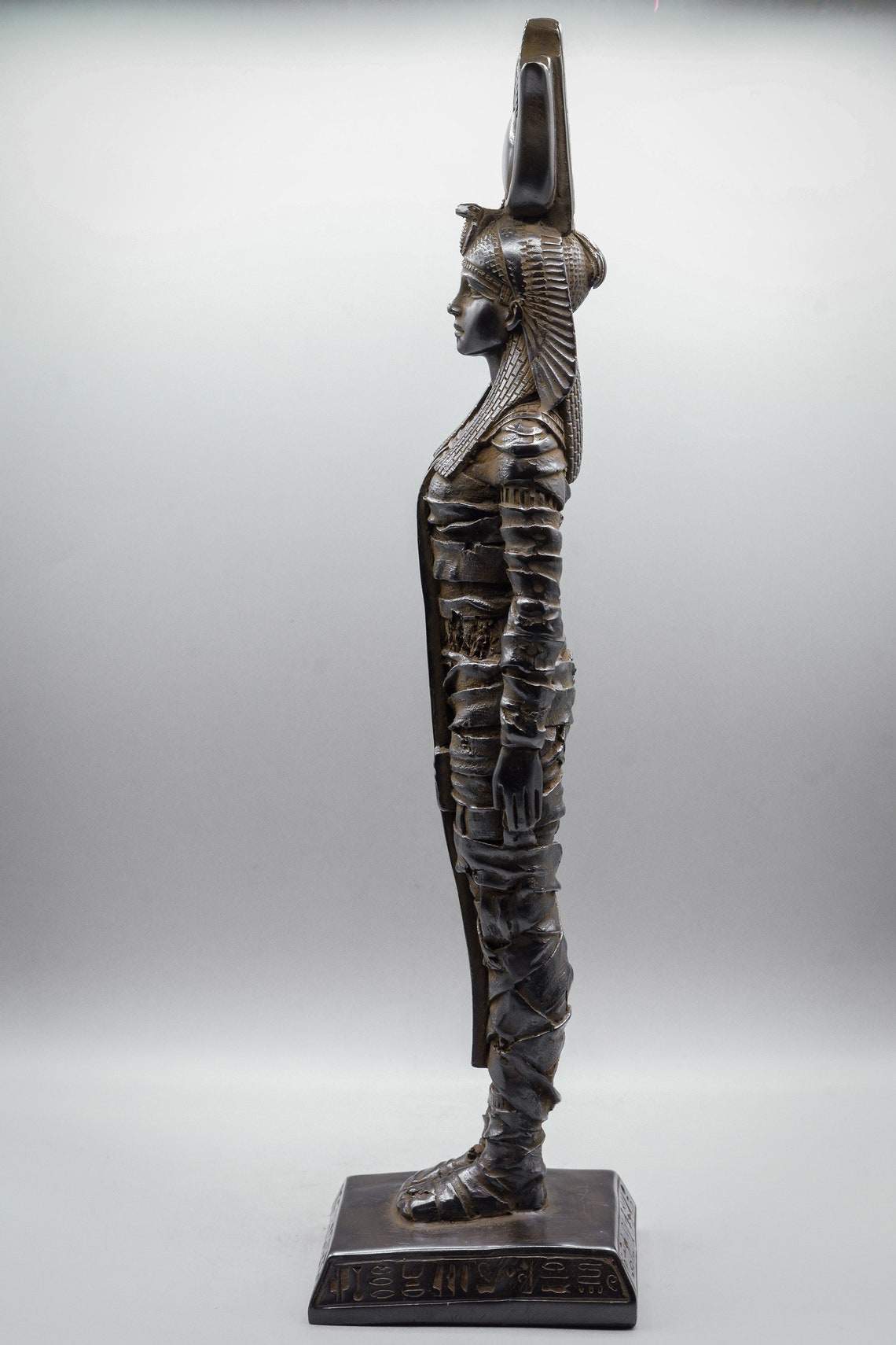 Unique Power of goddess Isis large black statue Contains eye | Etsy