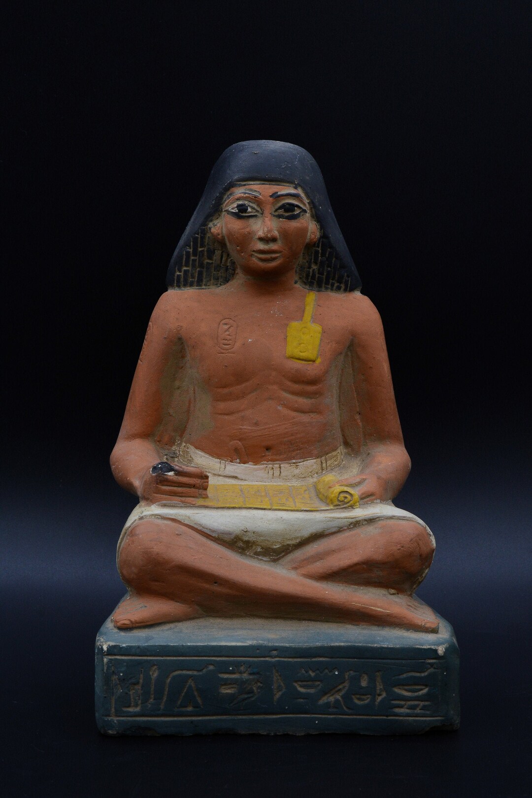 Unique Ancient Statue of Egyptian Writer Antique Art Stone Made in ...