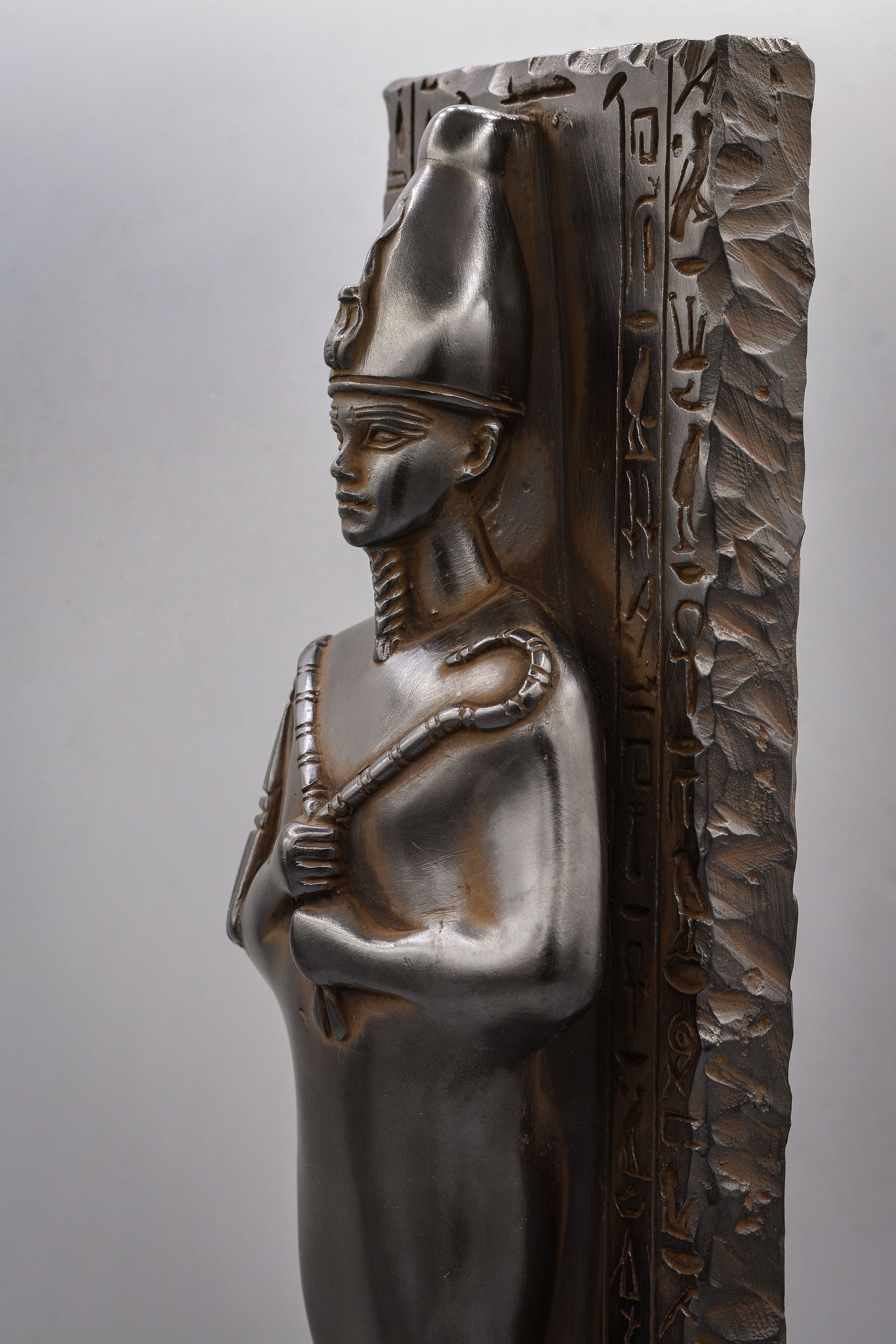Statue Osiris Large Stela Relief Heavy Black Pharaonic - Etsy