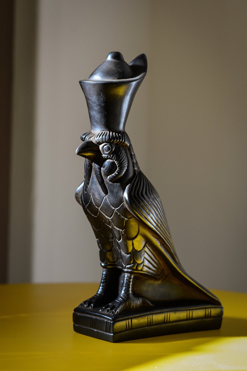 Unique Statue Horus as Falcon Bird Headed God of Sky Figurine - Etsy