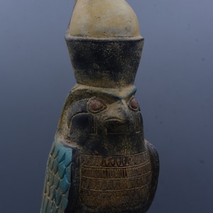 Statue Horus Falcon Bird Headed God of Sky Unique Art - Etsy