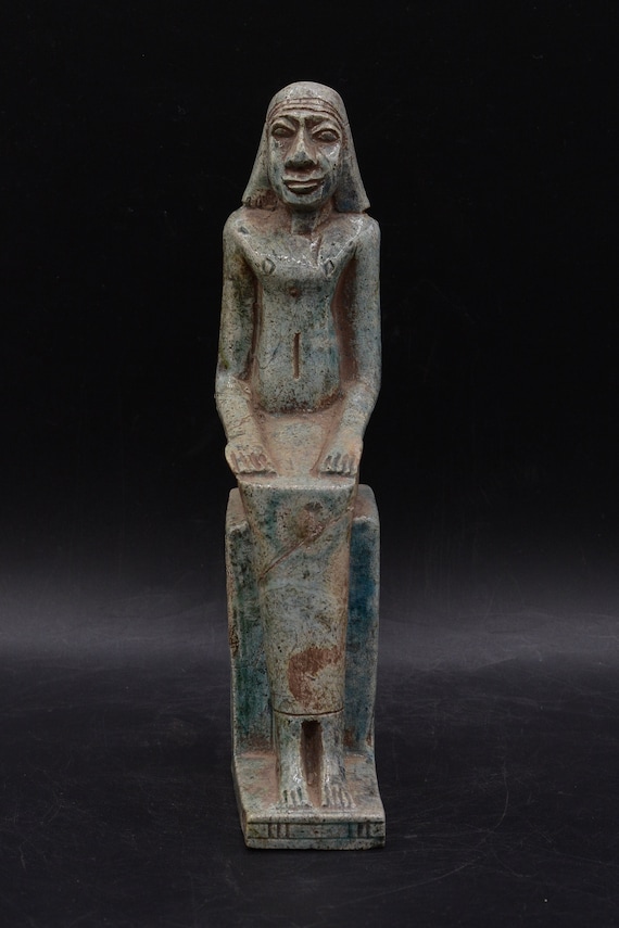 Egyptian Statue Nephthys Goddess of the Air Seated Statue | Etsy