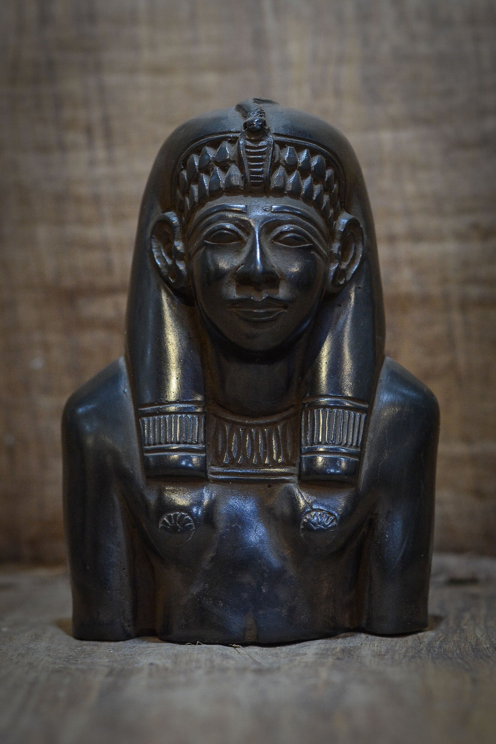 Egyptian Statue of Queen Tiye Bust Black Egyptian Art Made in - Etsy
