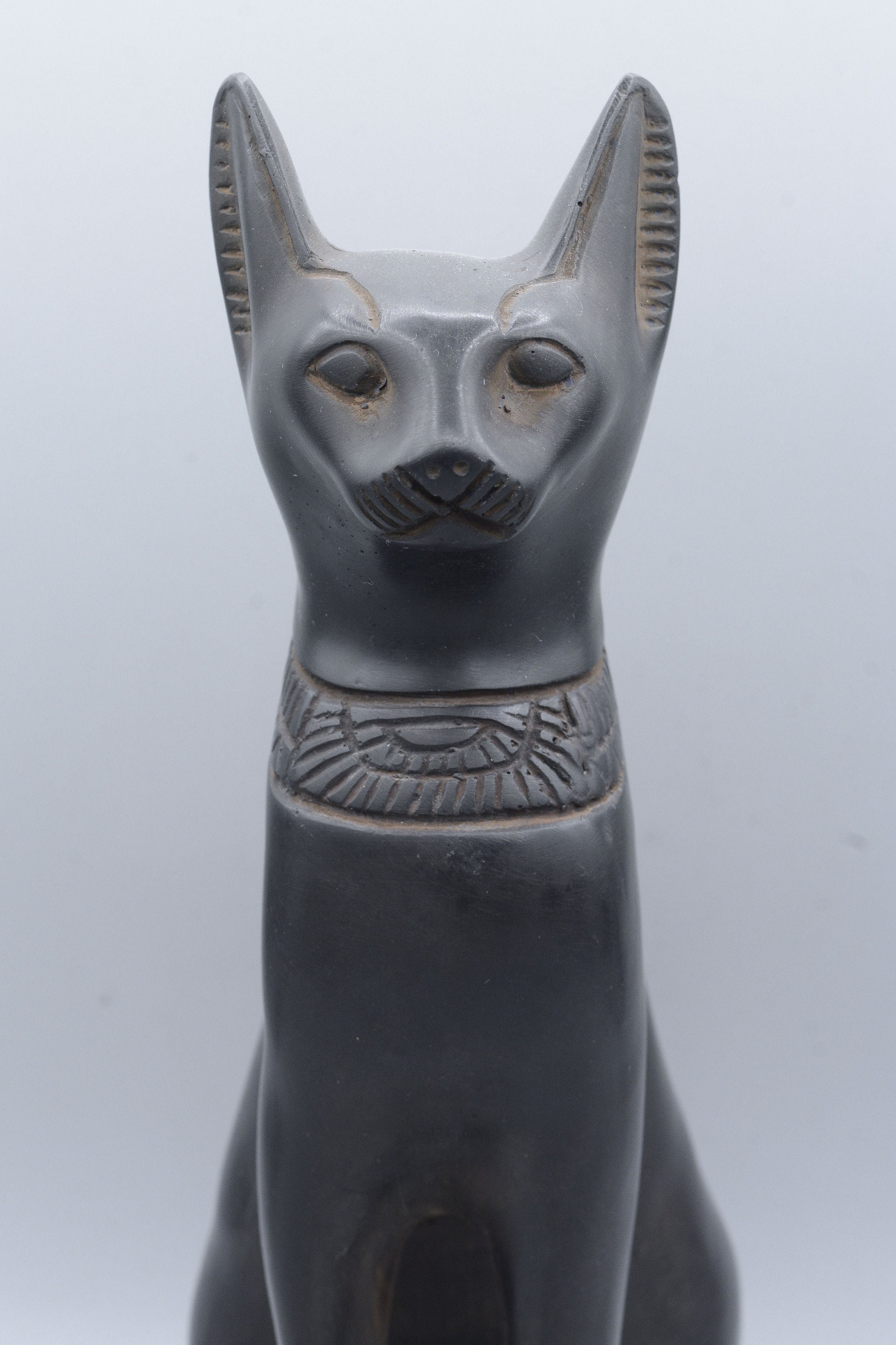 Unique Egyptian goddess Bastet Cat statue 2 size heavy solid | Etsy