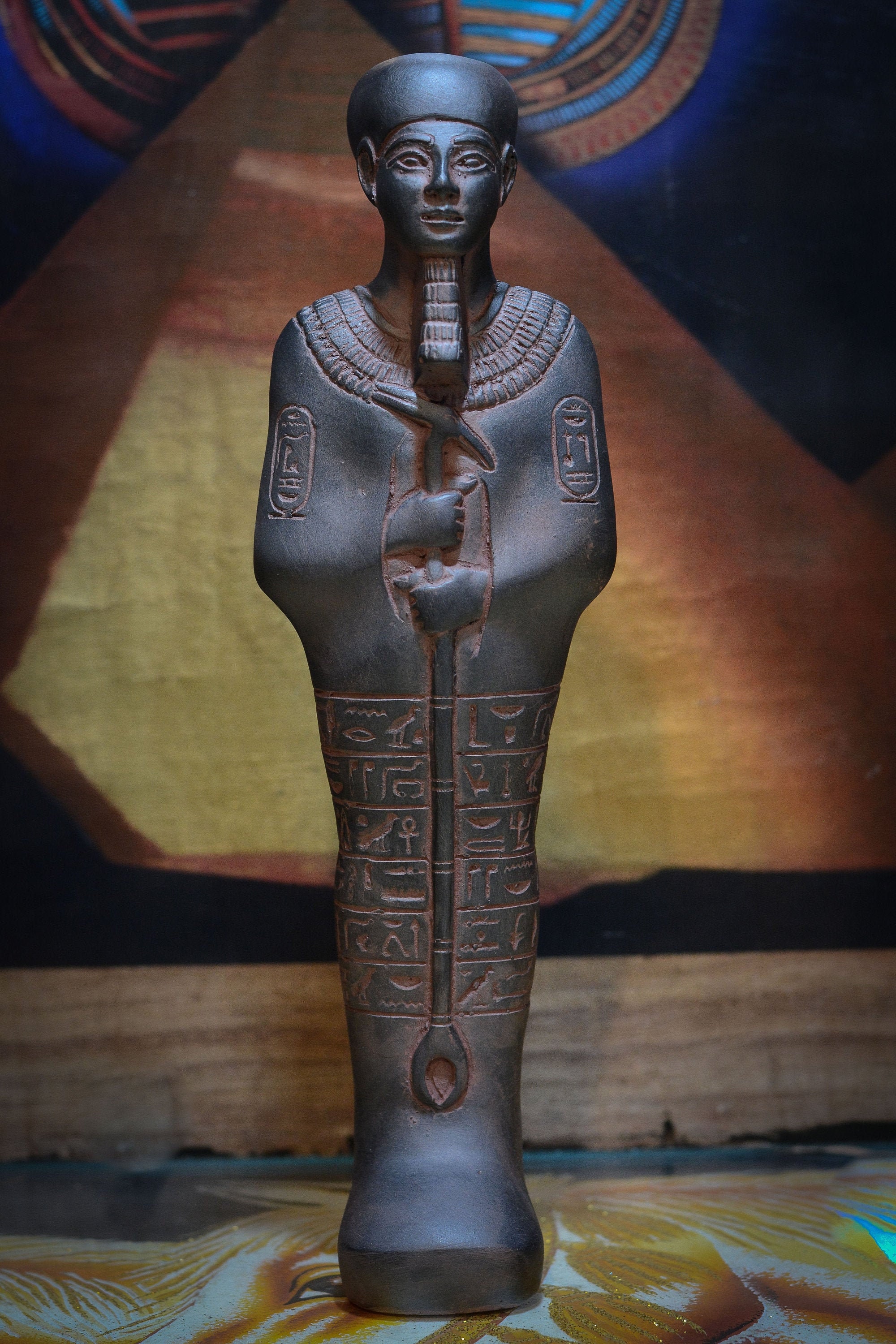 Statue of Ptah Sculpture God of Memphis and Craftsmen Black - Etsy