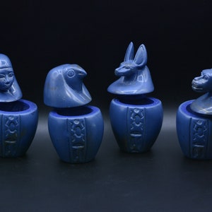 Canopic Jars Set of 4 Sons Four Horus Powder of Labs Casted Resin ...