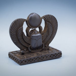 EGYPTIAN Art Winged SCARAB BEETLE Khepri Small Black Made in Egypt - Etsy