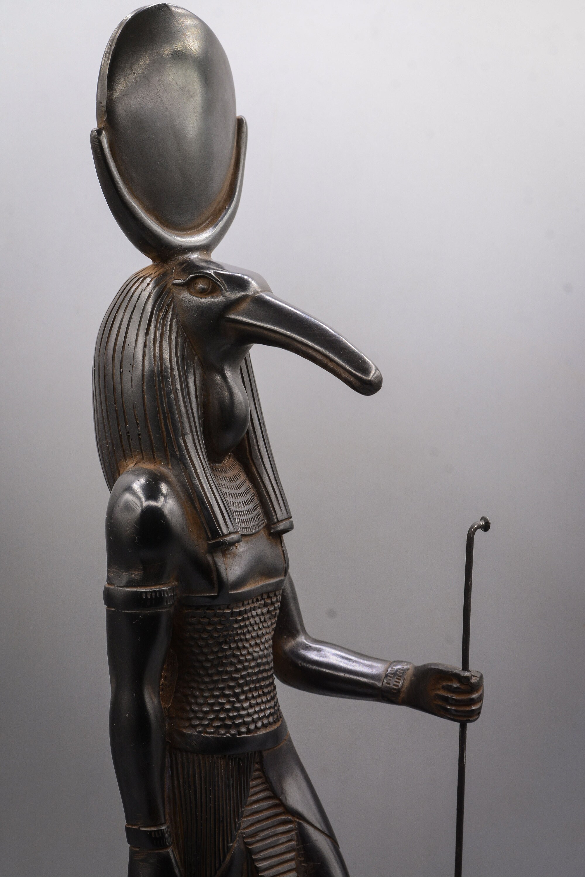 Statue Thoth God of the Moon and Wisdom Black Large Ancient Egyptian ...