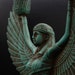 Statue Isis Wings Green Goddess of Healing and Magic Sculpture Stone ...