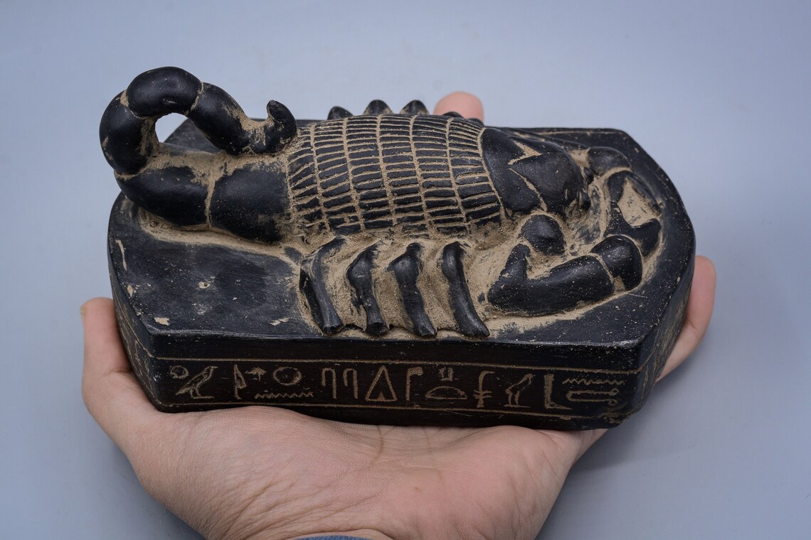 Unique Egyptian Art Serket the Scorpion Goddess Sculpture 2 Style Large ...