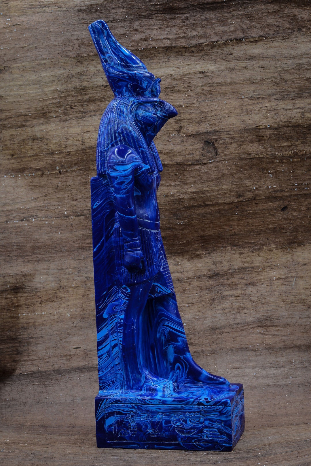 Unique Statue Horus God of Sky Blue Stone Heavy Made in Egypt - Etsy