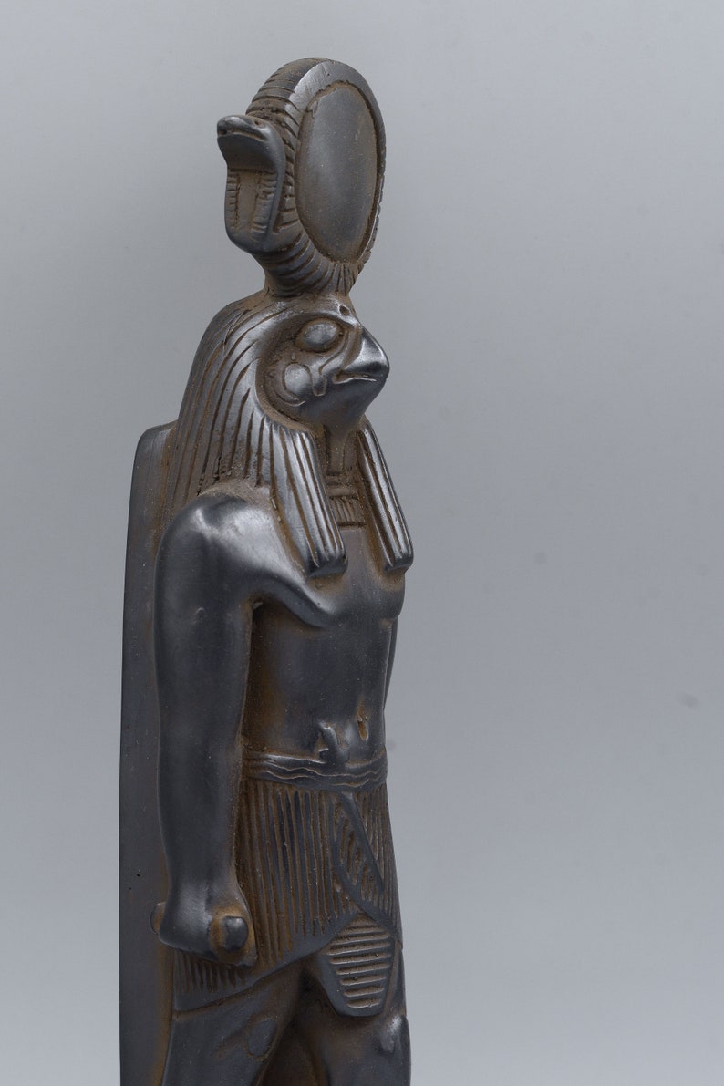 Statue of Ra Harakhte Sun God Crowned With a Solar Disk Black - Etsy