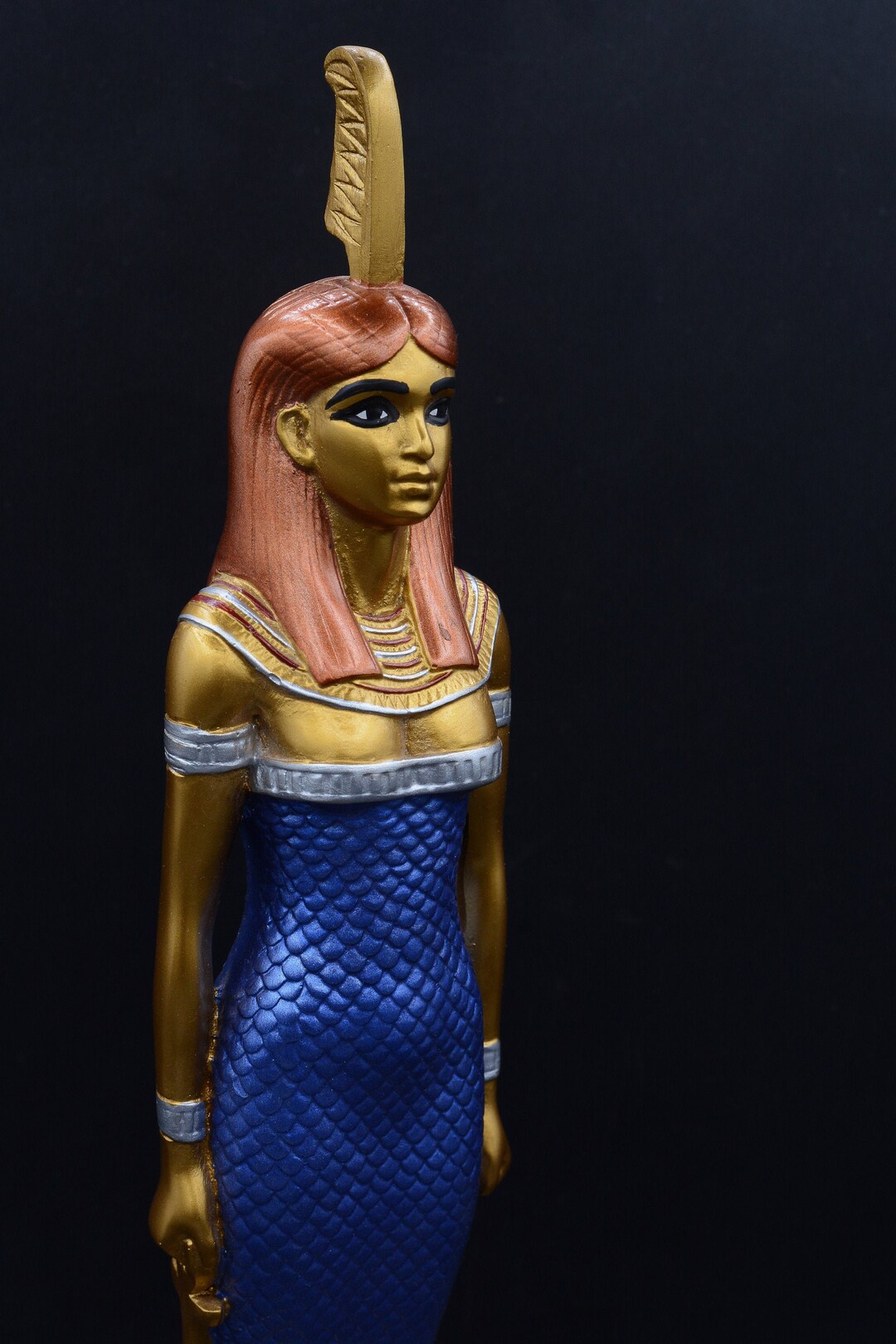 Unique Statue of Ma'at Goddess of Balance and Truth Large 4 Color Made ...