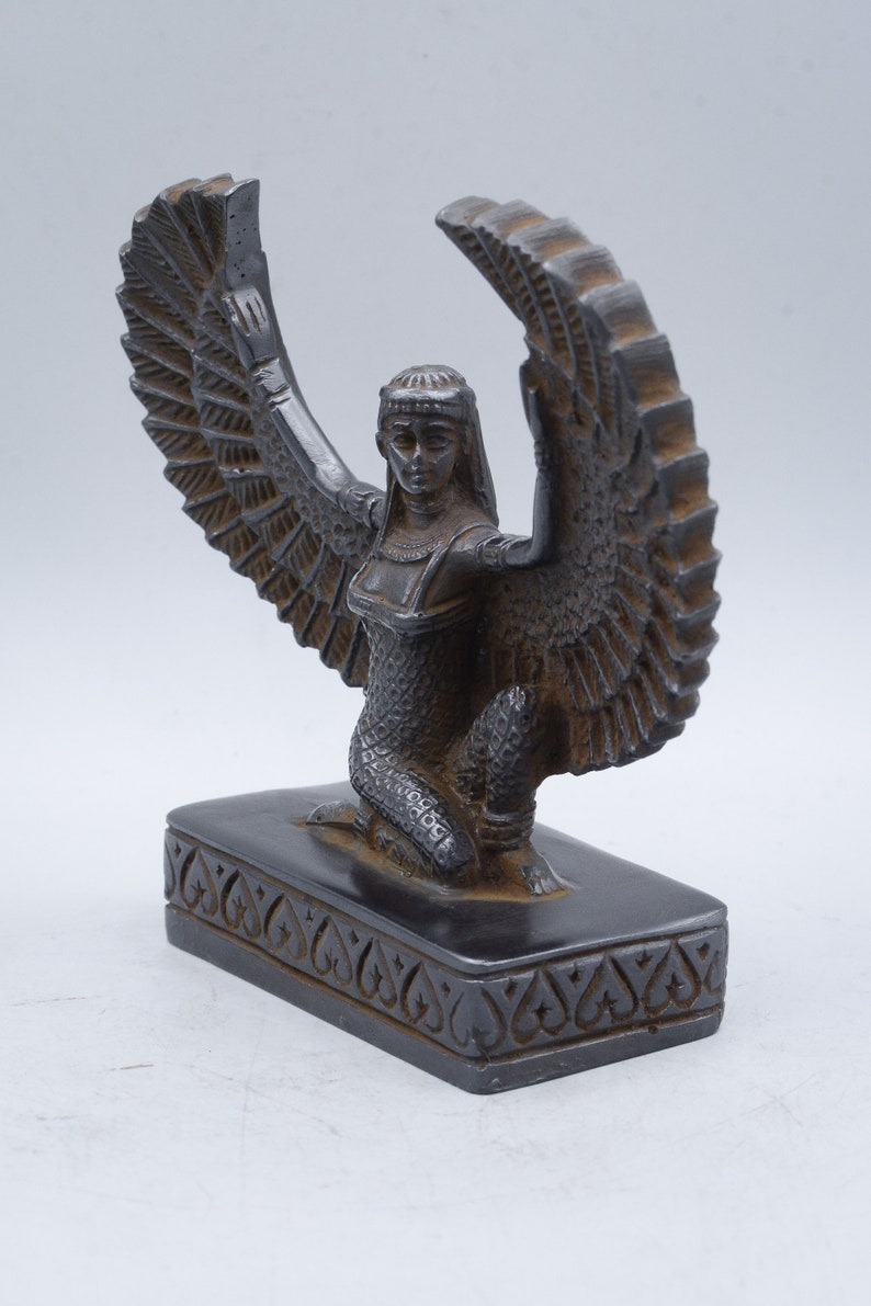 Egyptian Goddess Isis Wings of Protection Black 2 Size Made in - Etsy