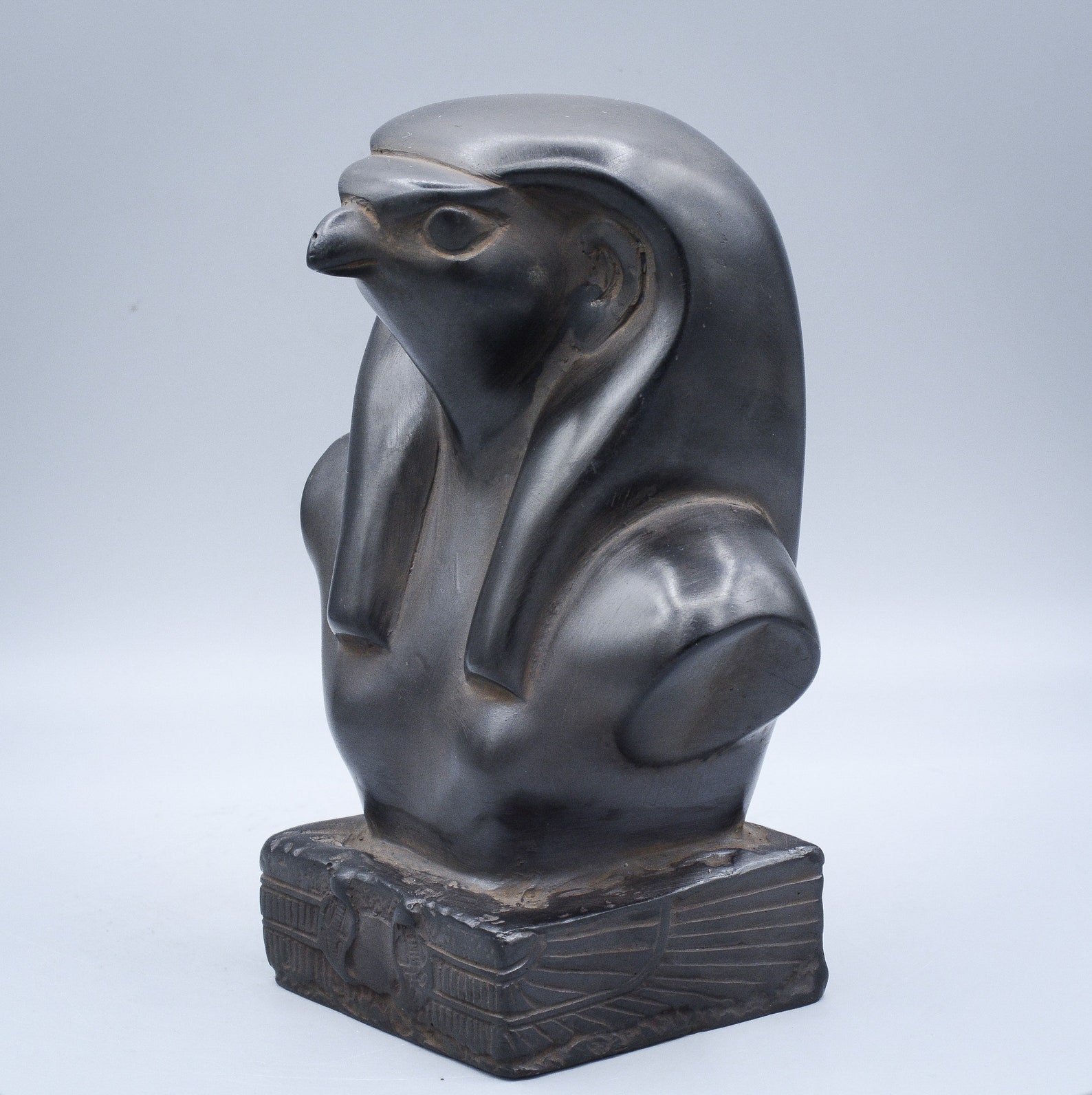 Estatua del pájaro halcón egipcio Horus 2 colores hecha en - Etsy España