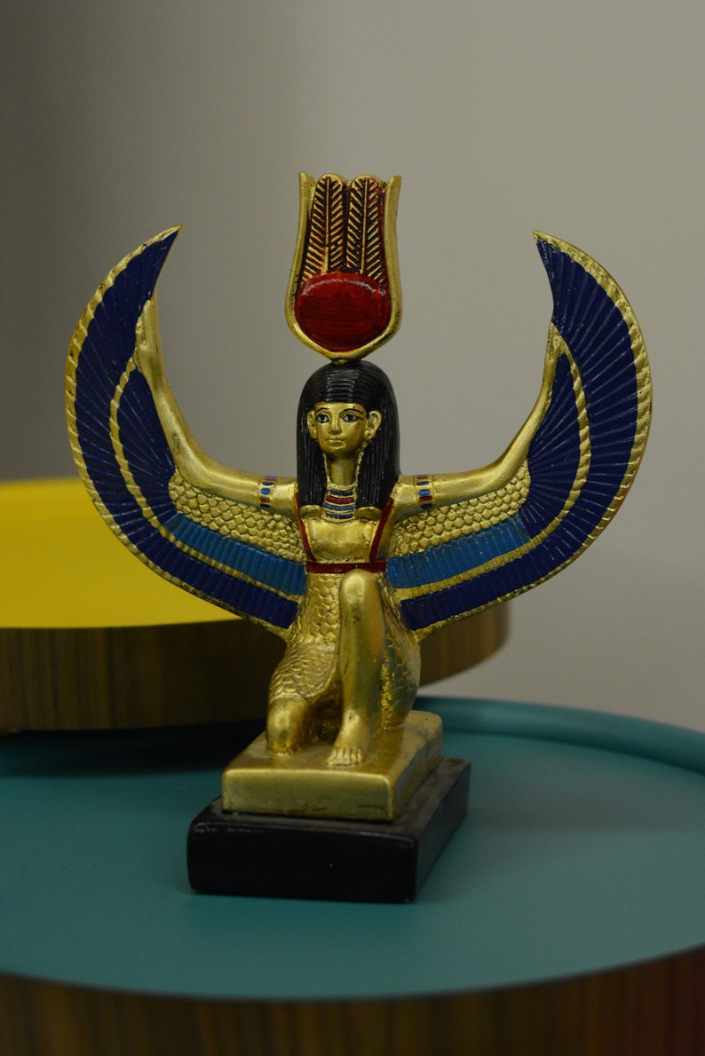 Unique Maat Goddess of Balance and Truth Open Wings Golden - Etsy