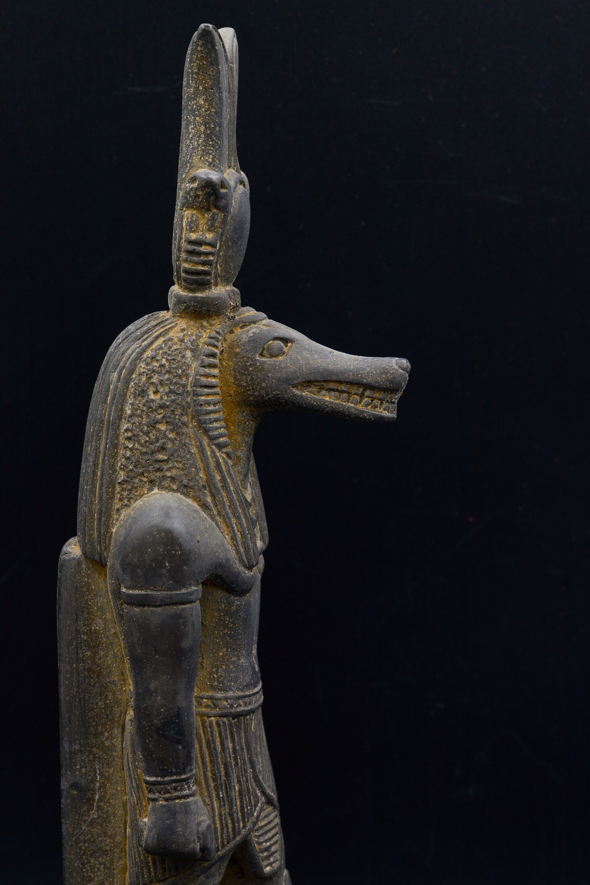Statue of Ancient Egyptian Art Sobek Crocodile God of the Nile 2 Style ...