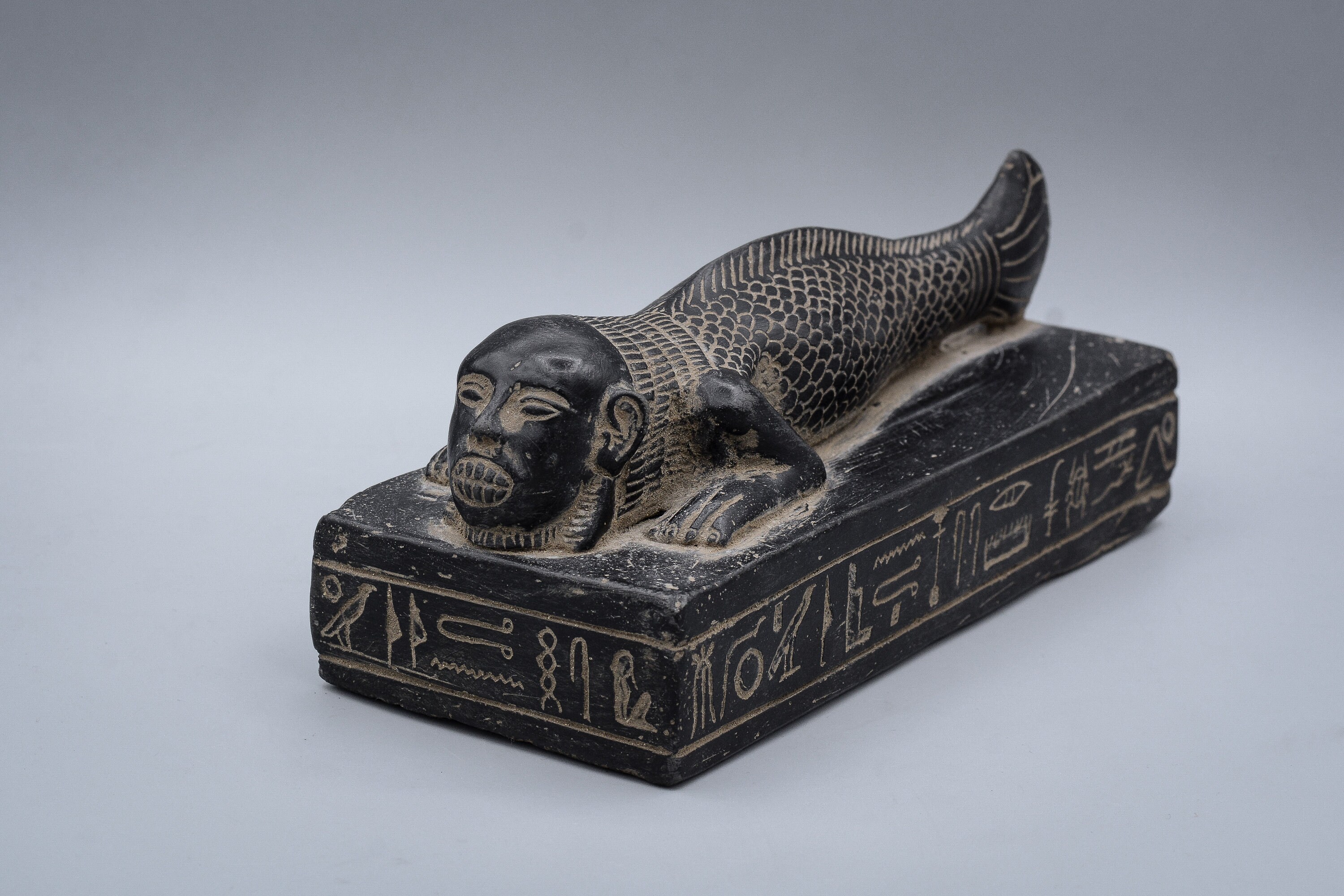 Rare Ancient Egyptian art Statue God Seth with Devil Head fish | Etsy