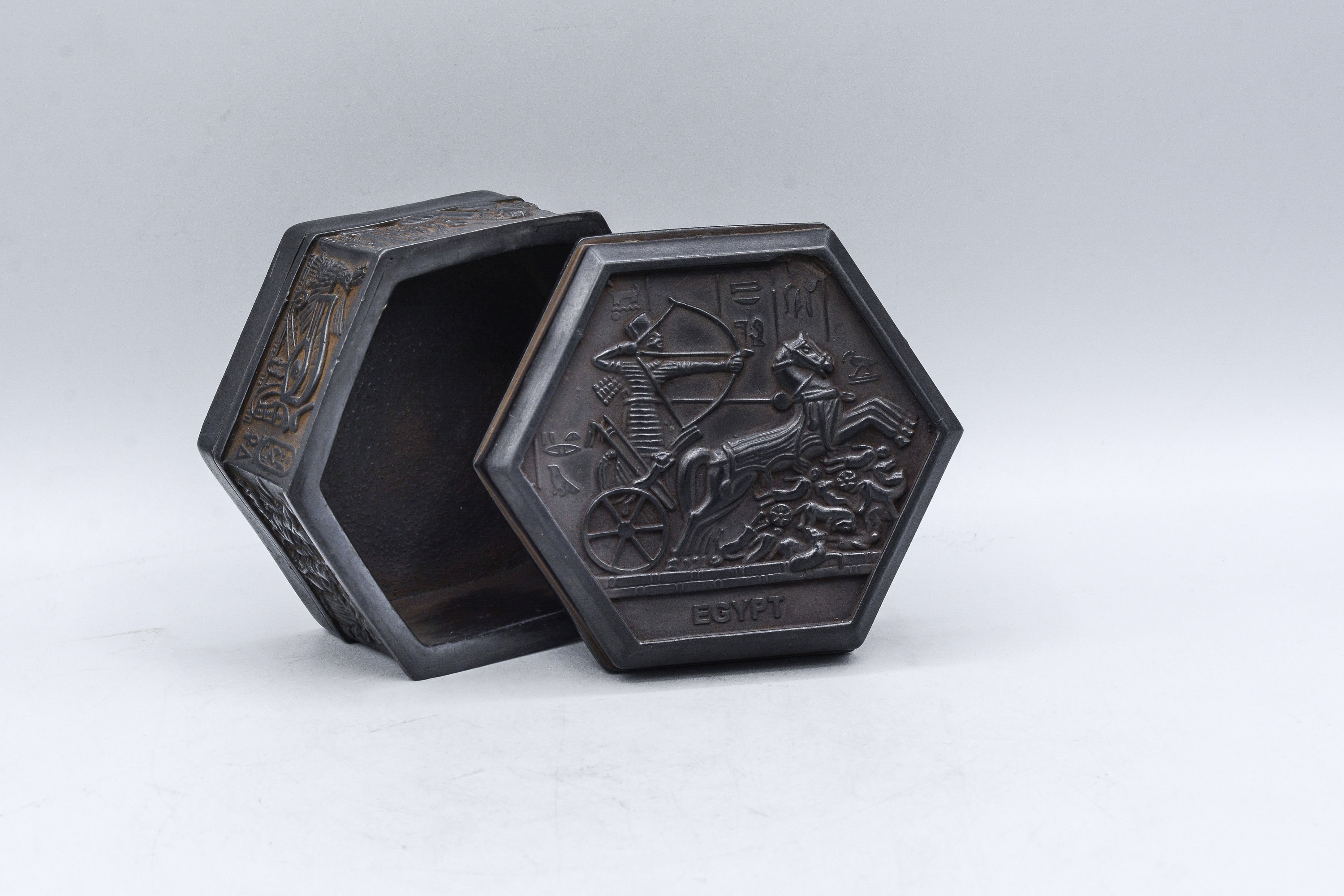 Egyptian Box Decorative Art HIEROGLYPHICS Ornament Pharaonic | Etsy