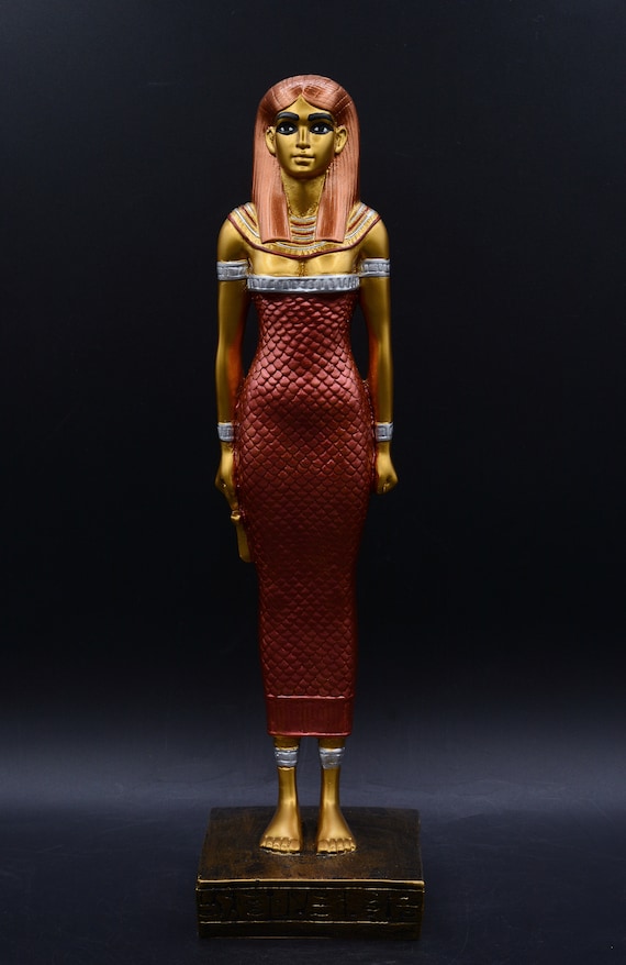 Estatua única de la diosa egipcia Isis grande pintada a mano | Etsy México