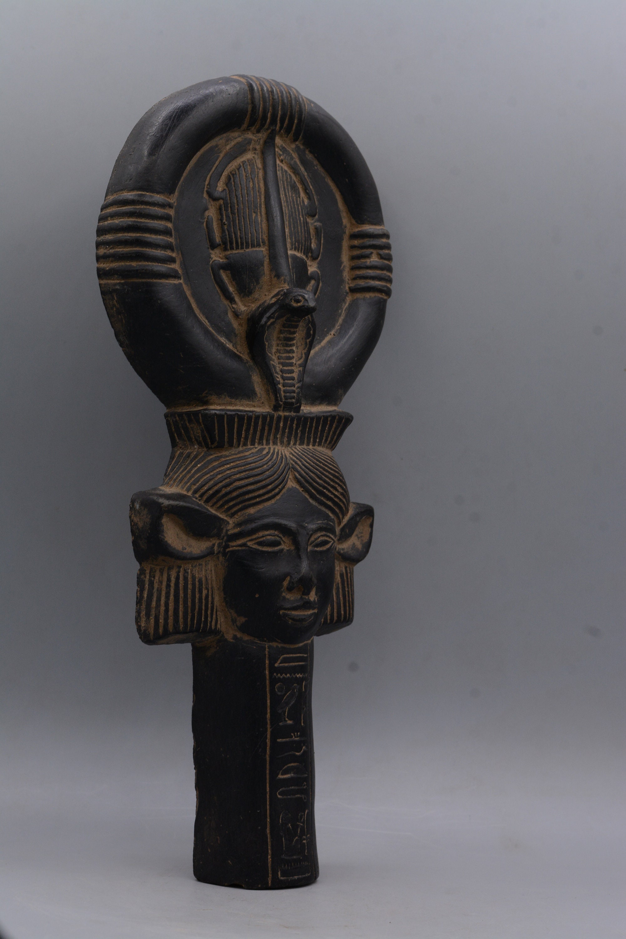 Ankh the Goddess Hathor Cow's Ear Key of Life With Scarab - Etsy