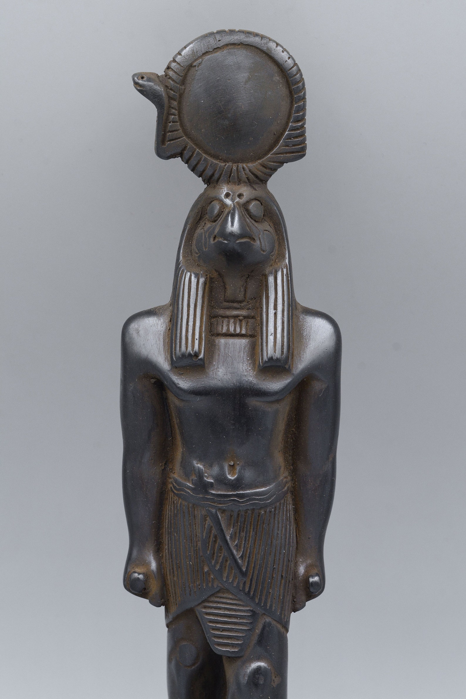 Statue of Ra Harakhte Sun God crowned with a solar disk made | Etsy