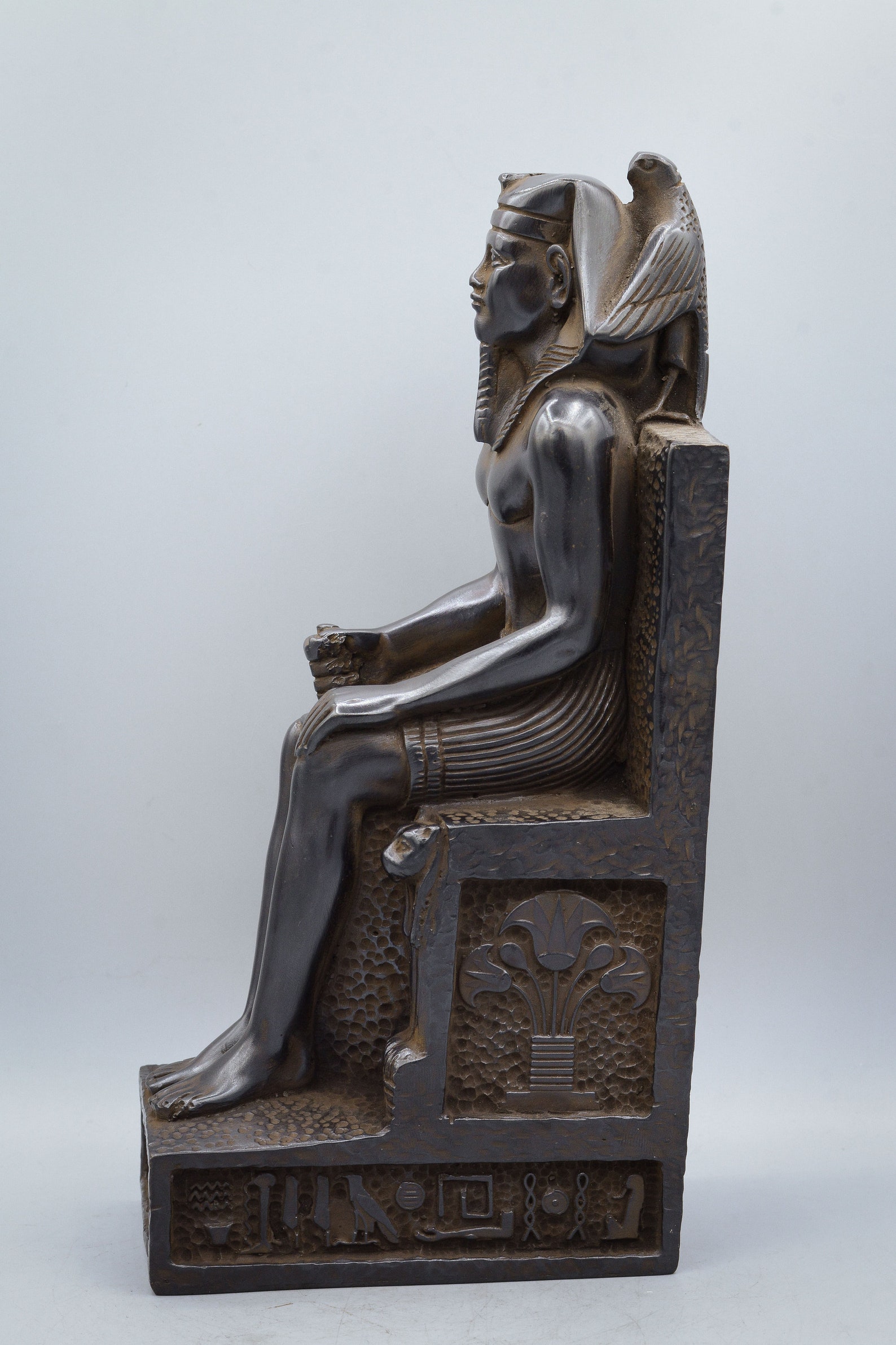 Unique Statue of Egyptian Art King Khafre Heavy Solid Stone | Etsy