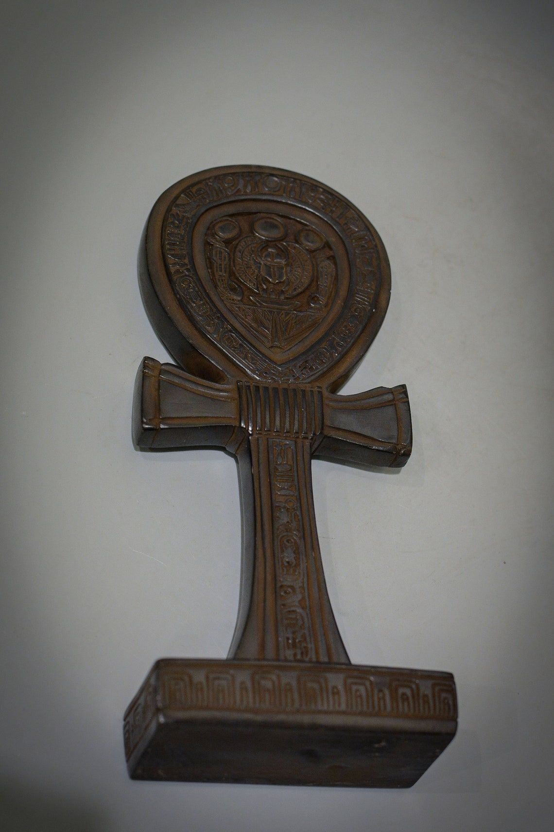 Ancient Egyptian Ankh (key of Life) Symbol Hieroglyphic With Scarab ...