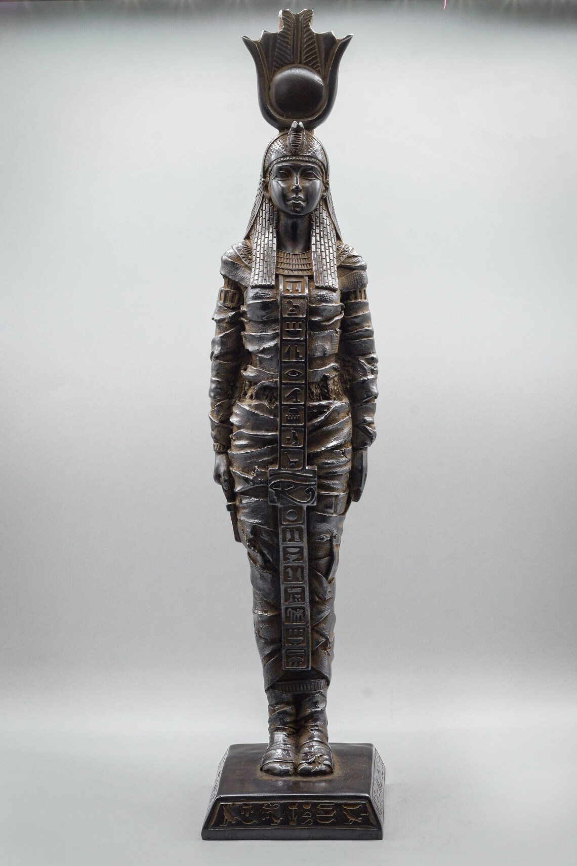 Unique Power of goddess Isis large black statue Contains eye | Etsy