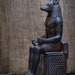 Seated Anubis Statue God of Death Sculpture Black Stone Heavy Made in ...