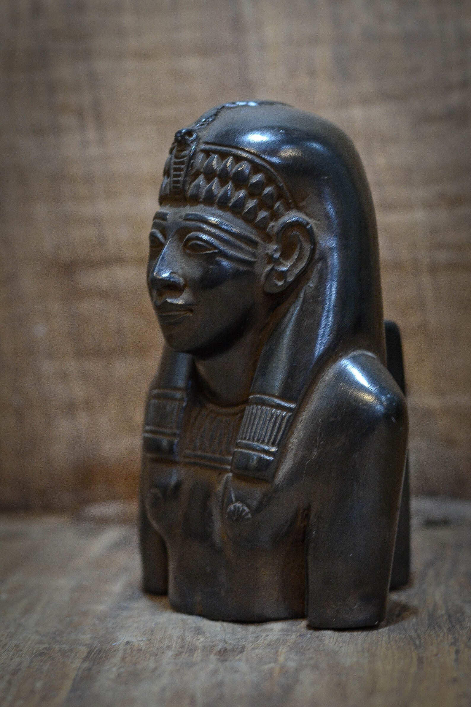 Egyptian Statue of Queen Tiye Bust Black Egyptian Art Made in - Etsy