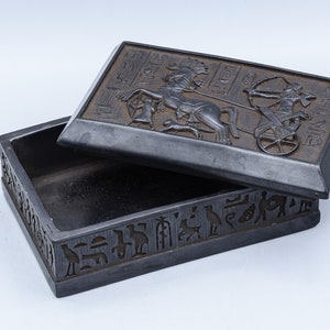 Egyptian Box Decorative Pharaoh Art Stone Made in Egypt - Etsy