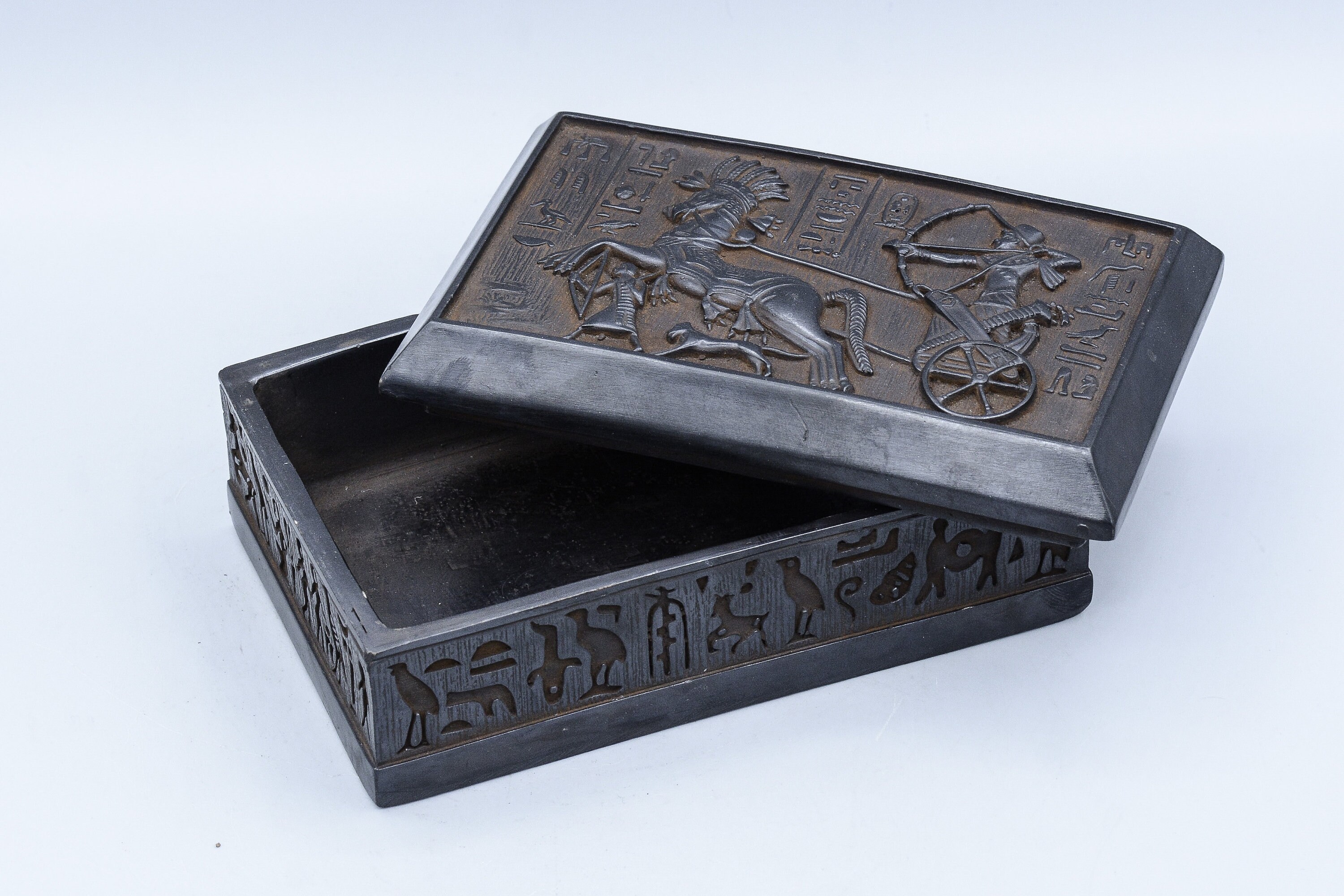 Egyptian Box Decorative Pharaoh Art Stone Made in Egypt - Etsy