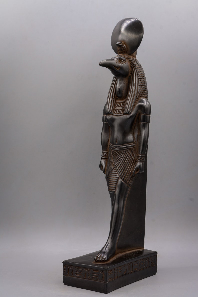 Estatua Thoth dios del conocimiento Negro grande arte egipcio - Etsy España
