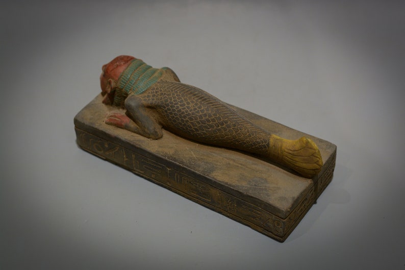 Rare Ancient Egyptian Art Statue God Seth With Devil Head Fish - Etsy