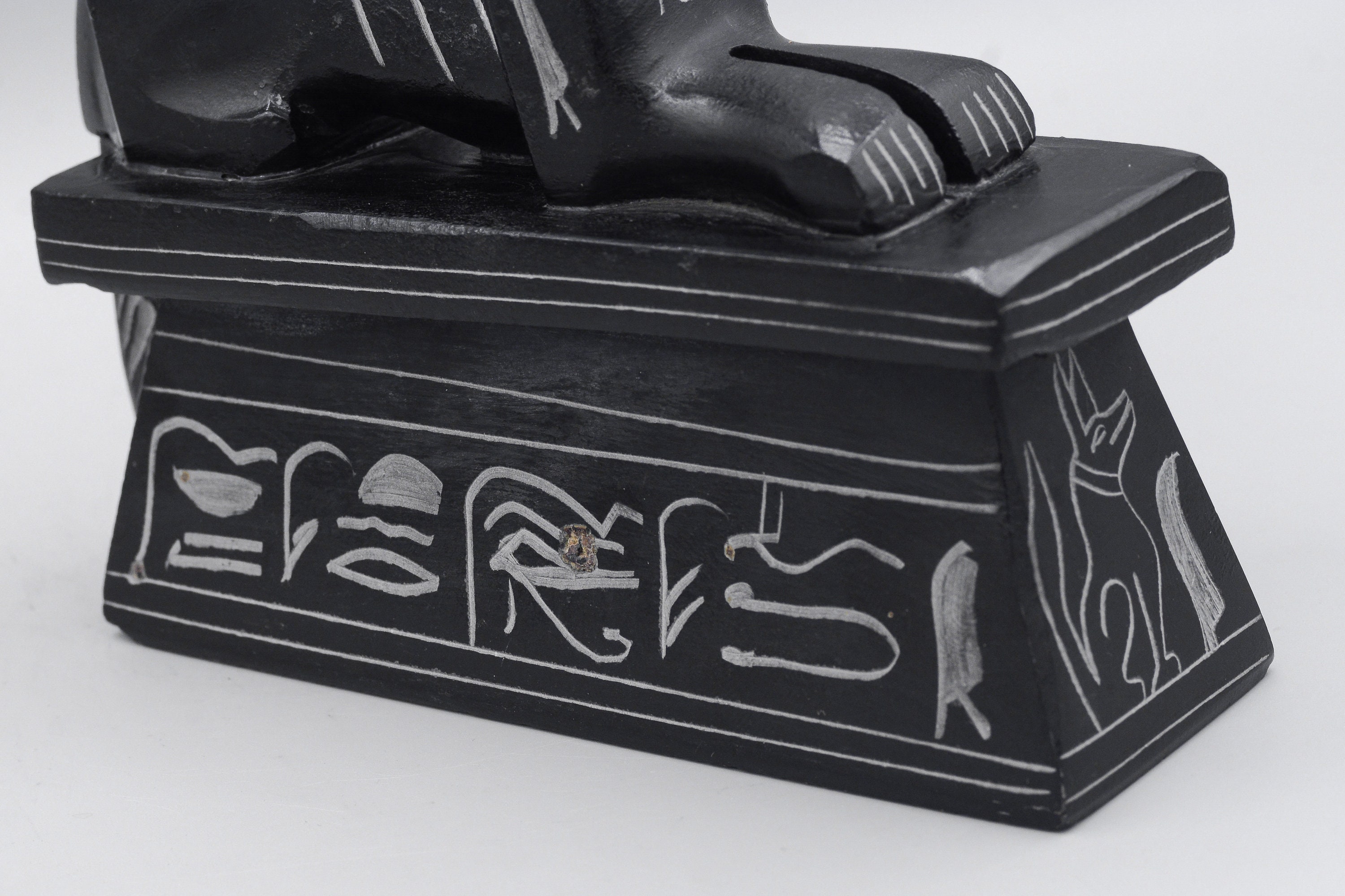 Unique Egyptian God Anubis Statue Vintage Carved Stone Made in | Etsy