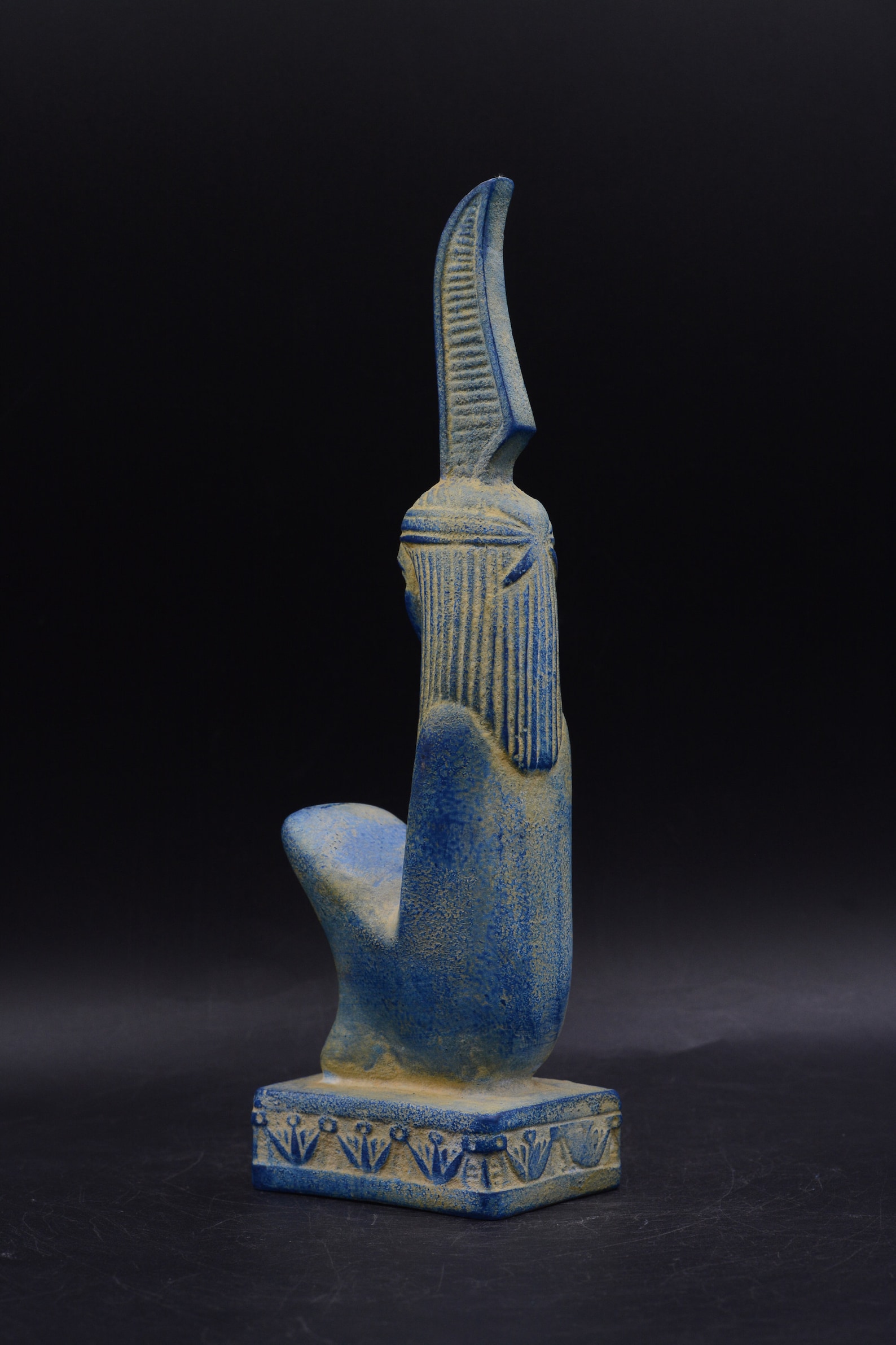 Statue Maat Goddess of Balance and Truth Blue Figurine Handmade ...