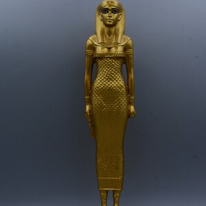 Statue Maat Goddess of Balance and Truth Gold Standing Handmade ...