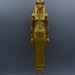 Statue Maat Goddess of Balance and Truth Gold Standing Handmade ...