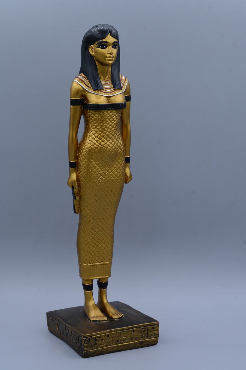 Unique Statue of Egyptian Goddess Isis Large Hand Painted More - Etsy