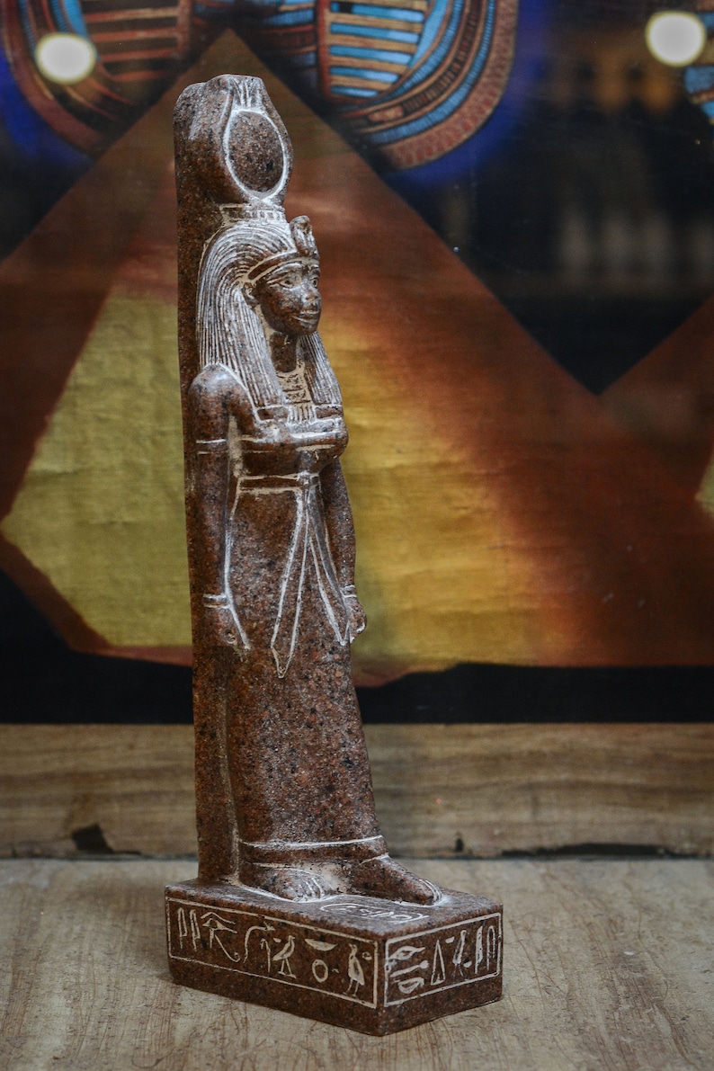 Isis Goddess Statue Sculpture Granite Stone Heavy 2 Style - Etsy